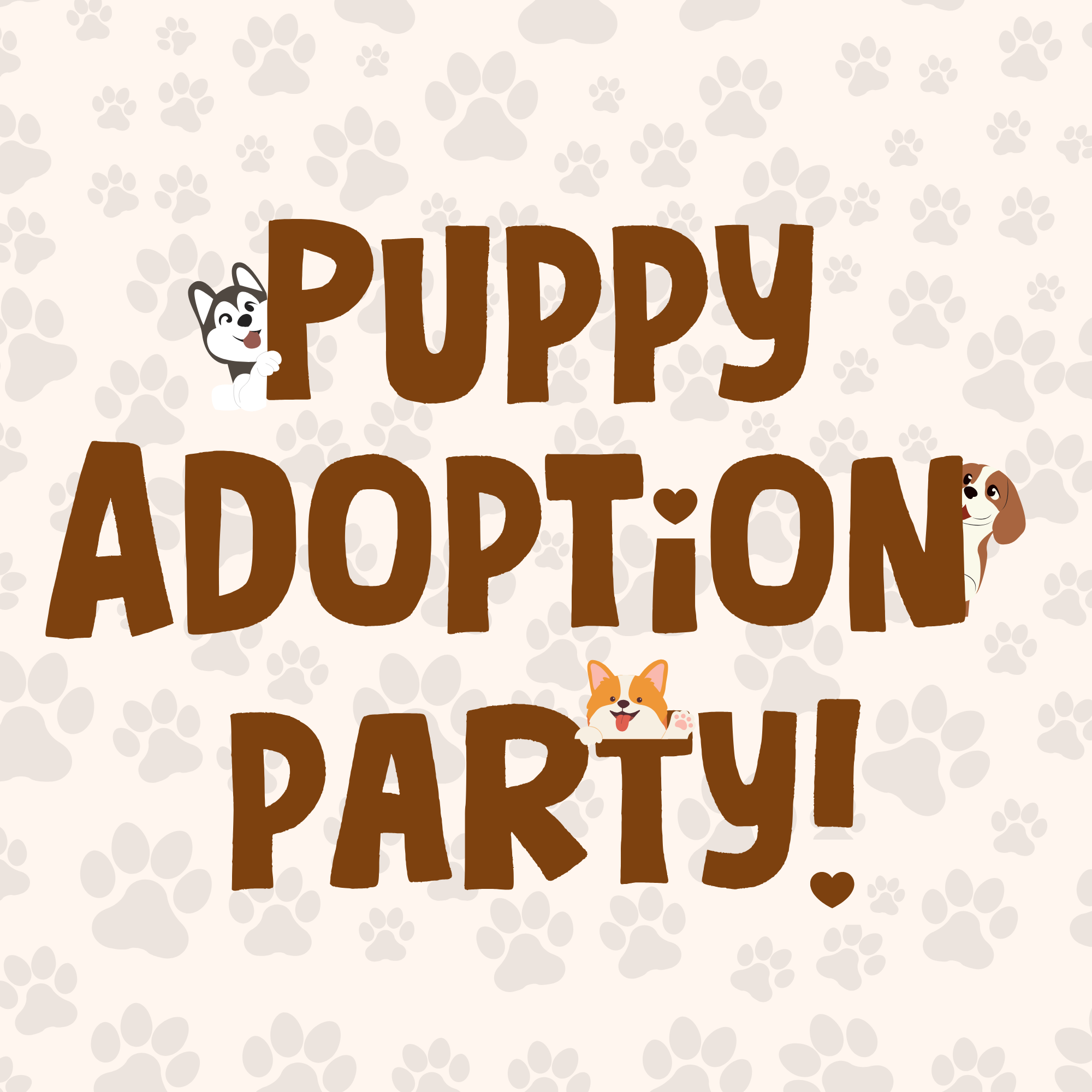 Puppy Adoption! Party Package – inspiredtotssudbury